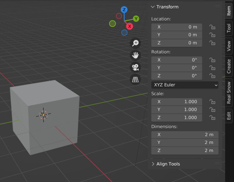 【Blender】表示単位を変更する方法 | AobecoArt